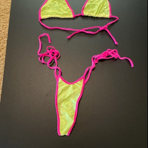 TONY'S WEAR | Swim | Tonys Wear String Neon Bikini Nwot | Poshmark